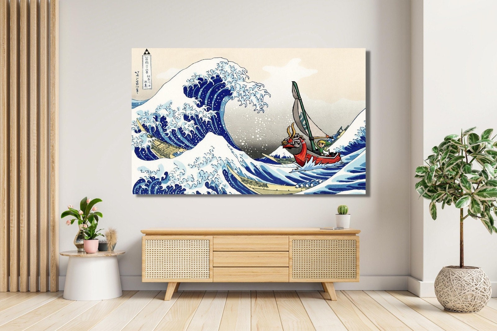Legend of Zelda Windwaker the Great Wave off Kanagawa ,zelda Poster ...