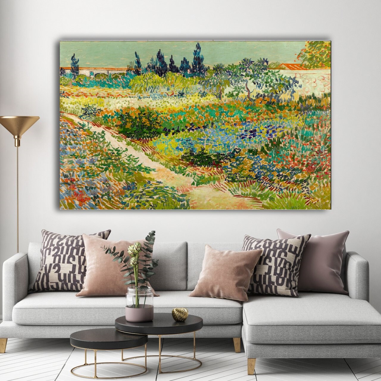 1669, Garden at Arles, by Vincent Van Gogh,van Gogh Art,garden Arles ...