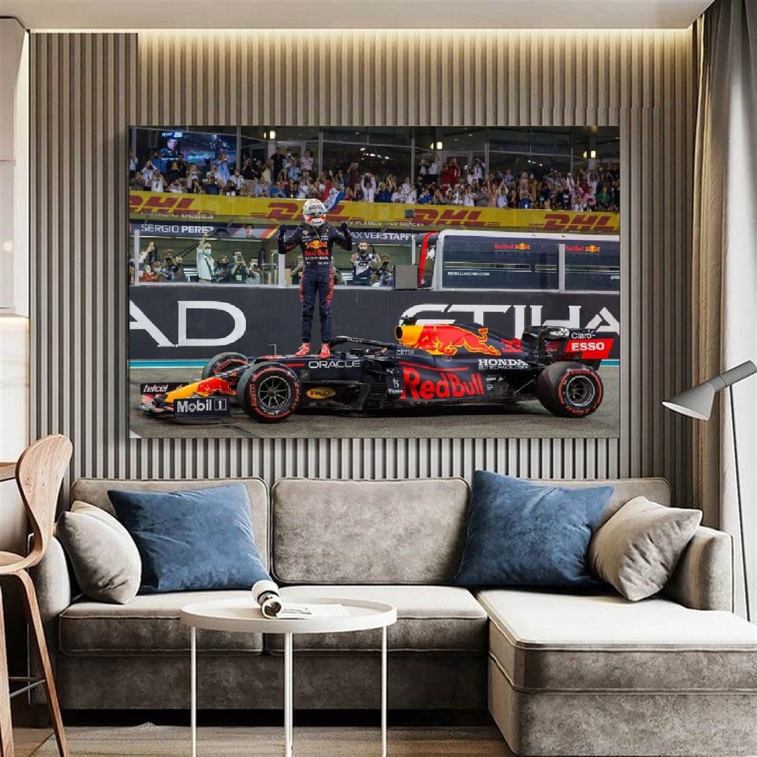 F1 Canvas, Formula One, Ready to Hang, Red Bull Team, Formula One Decor ...