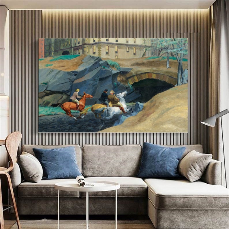 Edward Hopper, Bridle Path,modern Wall Decor,canvas Print Art,edward ...