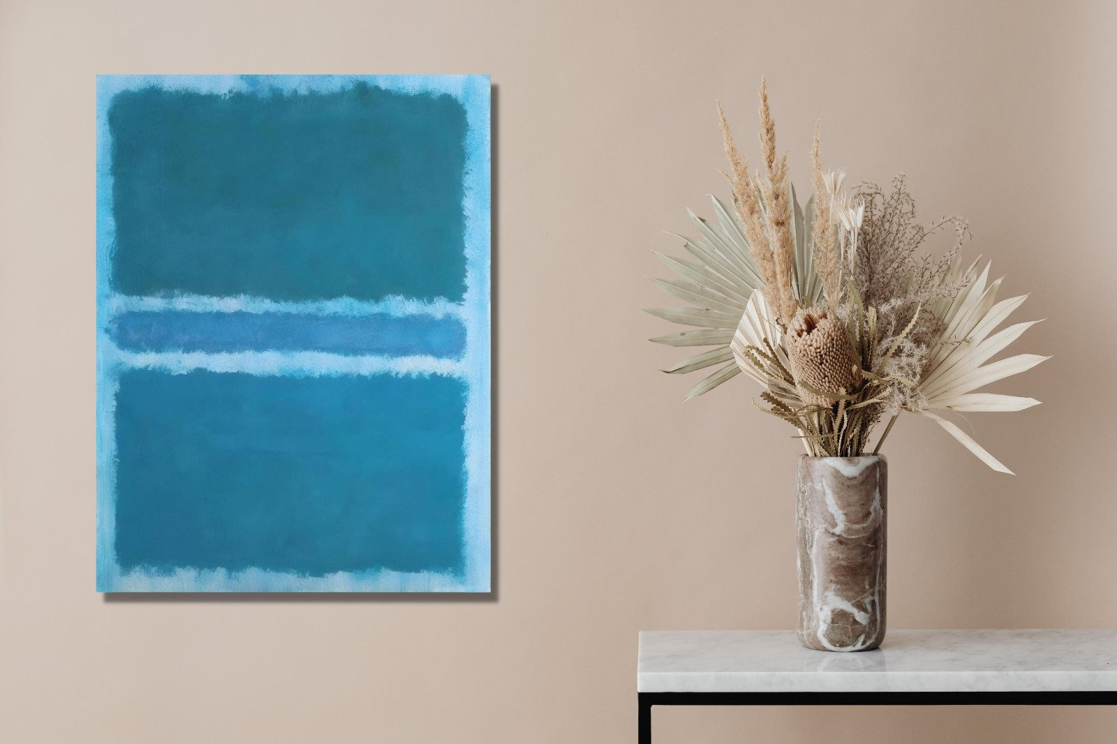 Mark Rothko, Rothko Picture Art,untitled, Blue Divided, 1966 Painting ...