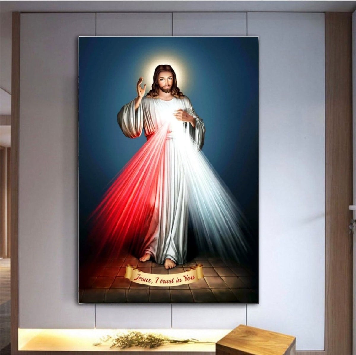 Jesus Divine Mercy, I Trust in You,jesus Wall Art,jesus Decor,jesus ...