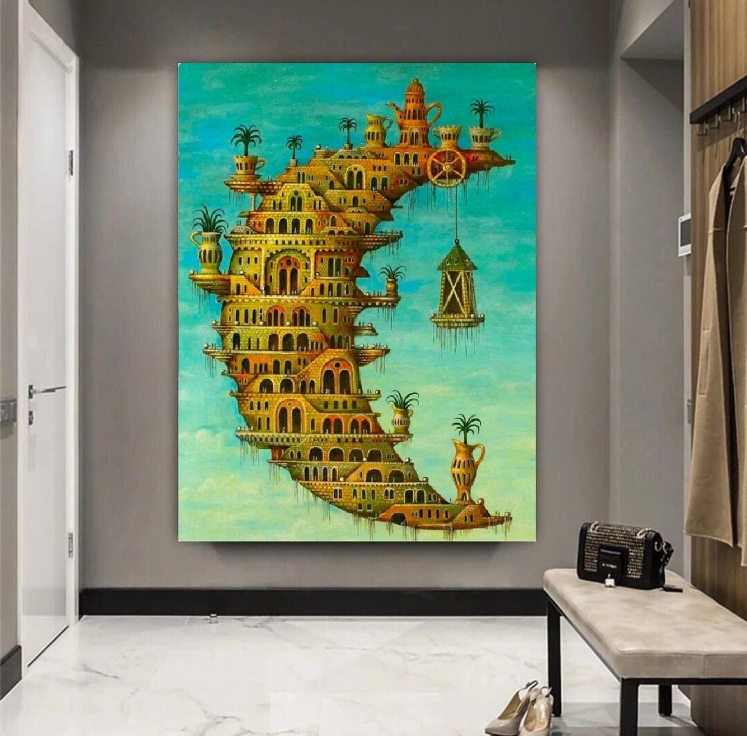 Salvador Dalí,salvador Dali Canvas,surrealism Art,living on the Moon ...