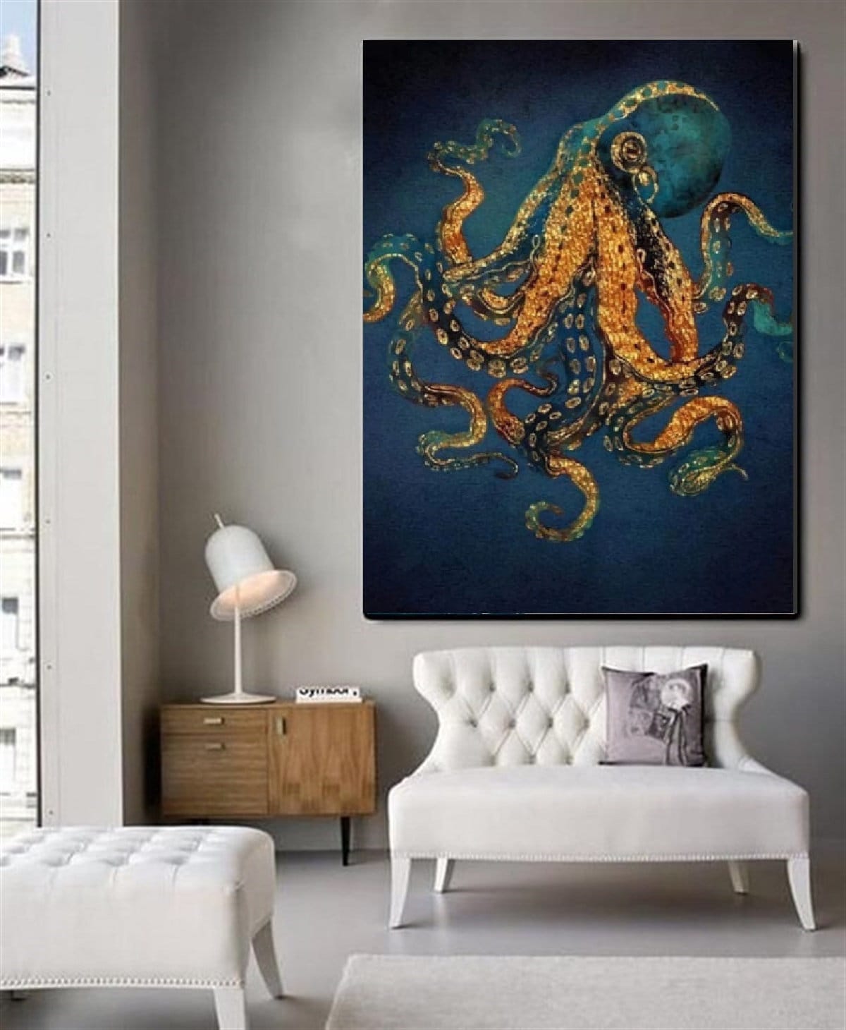 Octopus,octopus Poster, Abstract Wall Art,octopus Canvas , Abstract ...