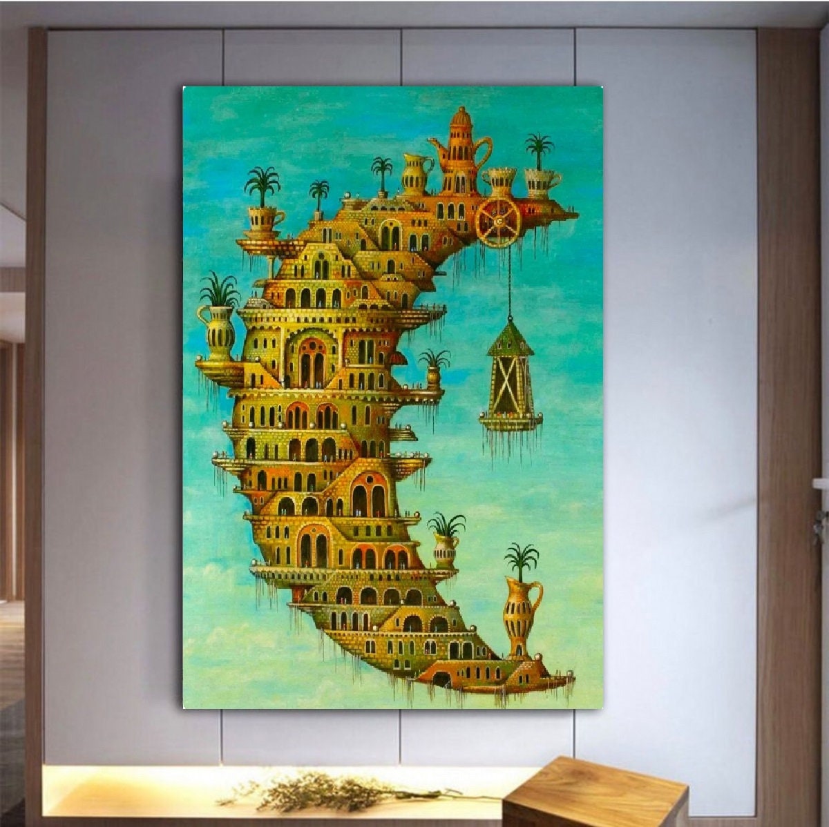 Salvador Dalí,salvador Dali Canvas,surrealism Art,living on the Moon ...