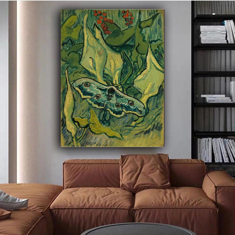 Vincent Van Gogh, Giant Peacock Moth,van Gogh Museum, Living Room Decor ...