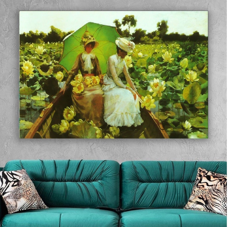 Charles Courtney Curran, American Artist 1861 1942 Lotus Lilies, 1888 ...