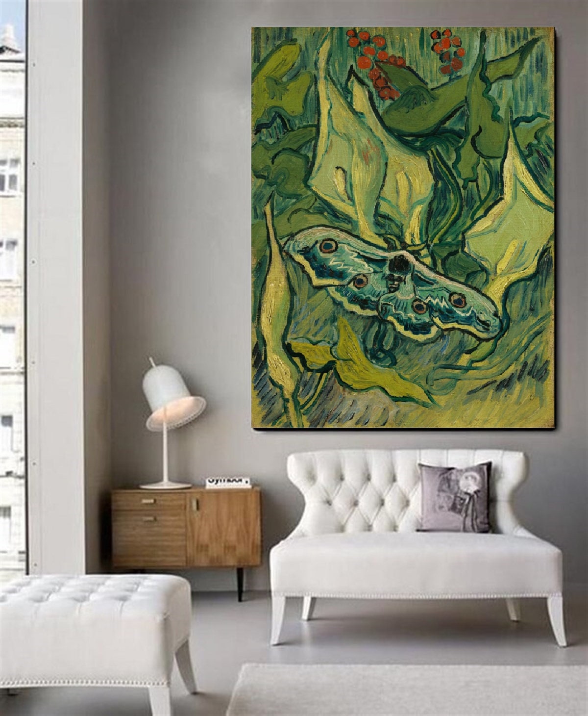 Vincent Van Gogh, Giant Peacock Moth,van Gogh Museum, Living Room Decor ...