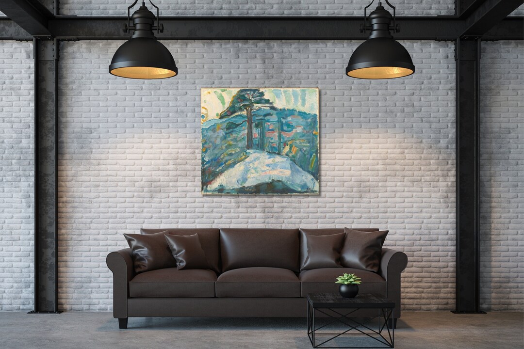 Edvard Munch, Winter in Kragerø, Edvard Munch Art,modern Canvas Print ...