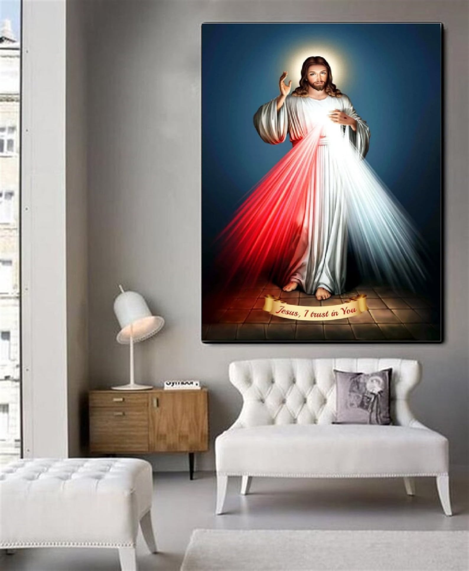Jesus Divine Mercy, I Trust in You,jesus Wall Art,jesus Decor,jesus ...