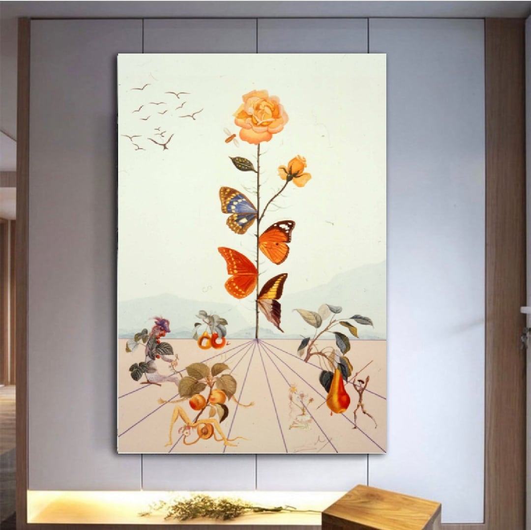 Salvador Dali, Dali Poster ,salvador Dali Fleurs 1948 Print,dali Flowers Poster,wildflower Print ...