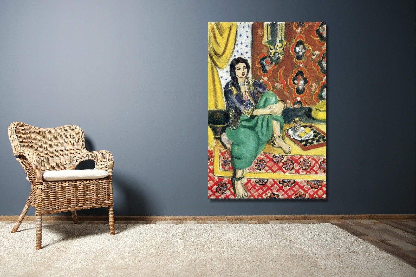 Henri Matisse,odalisque Sitting With Board, 1928,matisse Painting ...