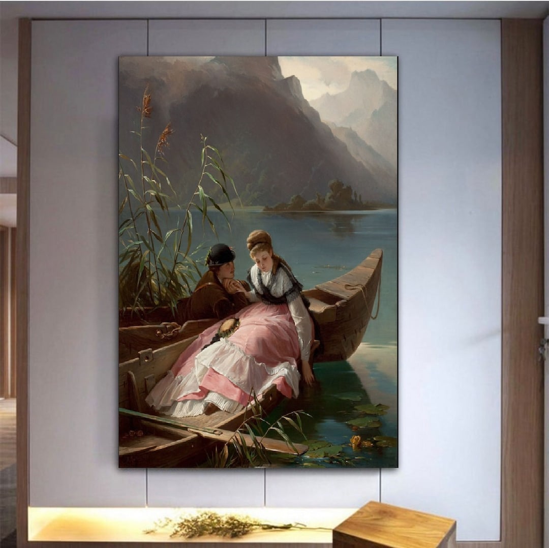 Rendevous,by Arthur Von Ramberg, (1819–1875) ,living Room Decor,modern ...