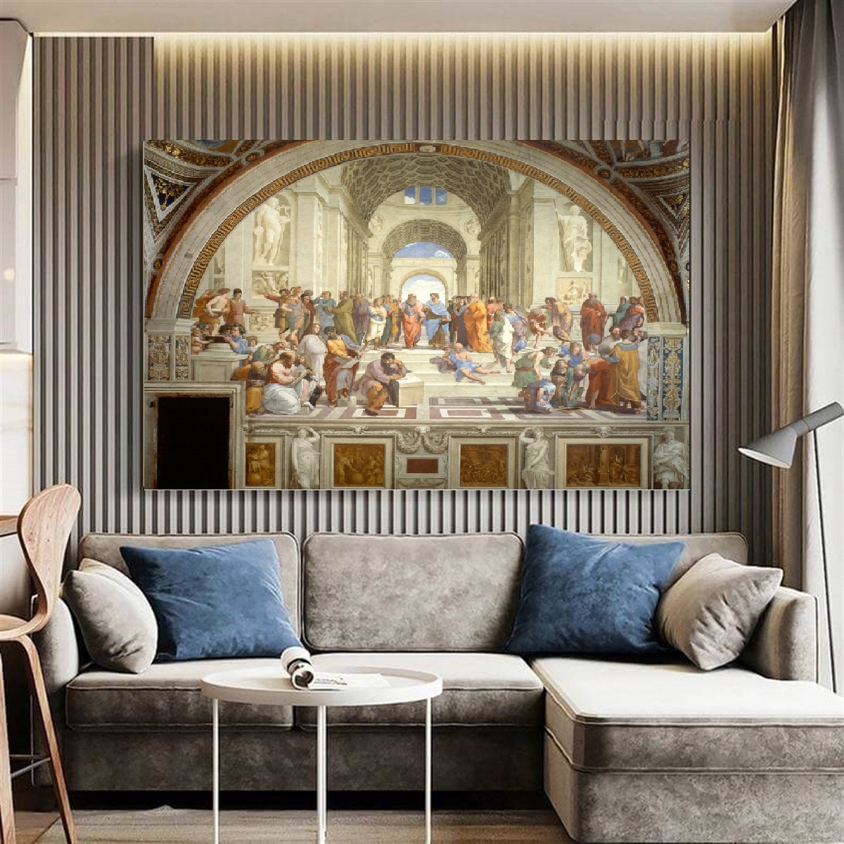 Raphael the School of Athens Living Room Decor Canvas - Etsy