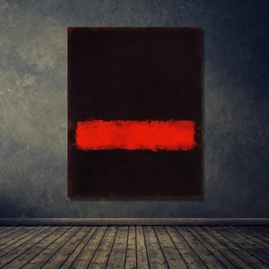 Mark Rothko, Rothko Picture Art,black Red and ,black, Mark Rothko 1968 ...