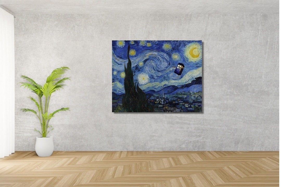 Van Gogh Starry Night ,doctor Who TARDIS, Van Gogh Art, Tardis Decor ...