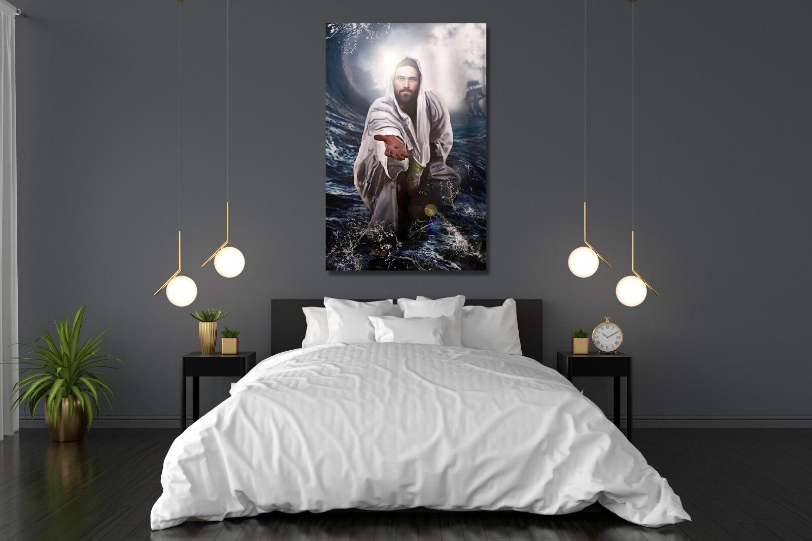 Jesus ,jesus Wall Art,focus on Me Not the Storm,jesus Wall Art ...