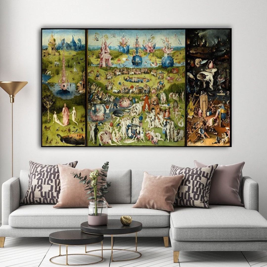 Hieronymus Bosch, the Garden of Earthly Delights, Living Room Decor ...