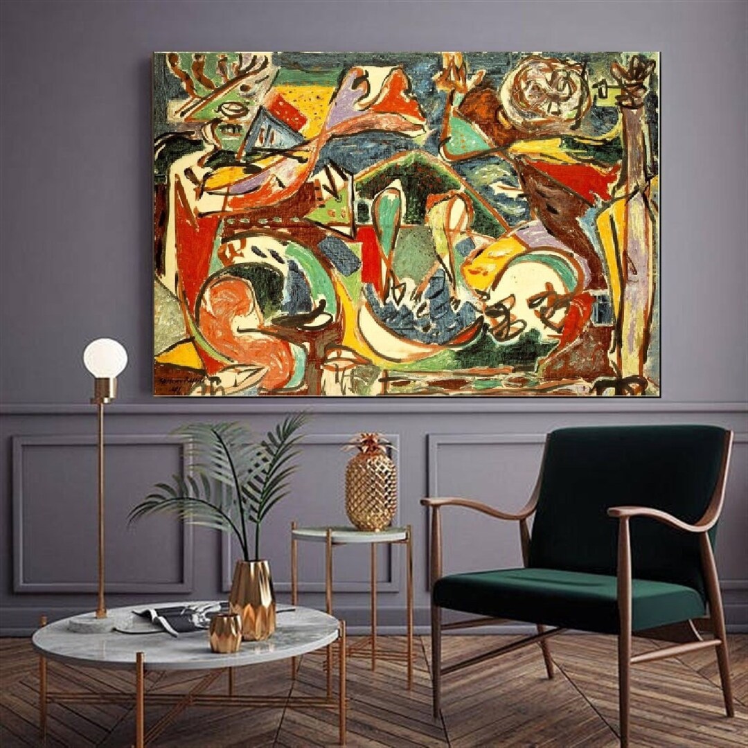 Jackson Pollock,exhibition Poster,abstract Wall Art,pollock Decor ...