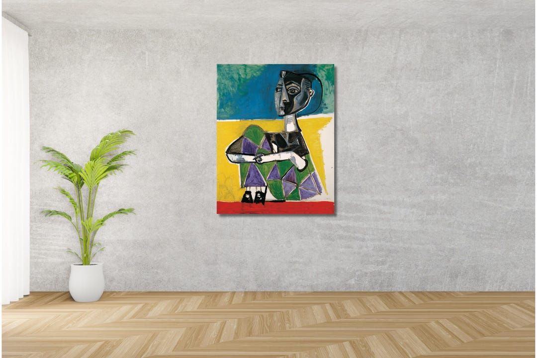 Jacqueline With Flowers,1955,pablo Picasso, Reay to Hang, Canvas Wall ...