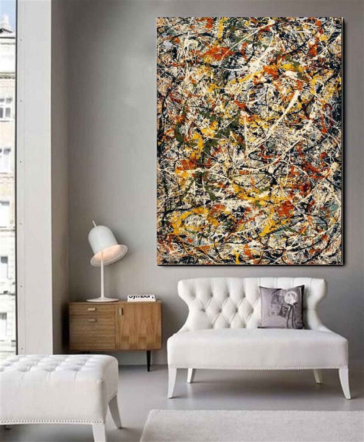 Set of 3,jackson Pollock, Pollock Canvas, Pollock Print Art, Abstract ...