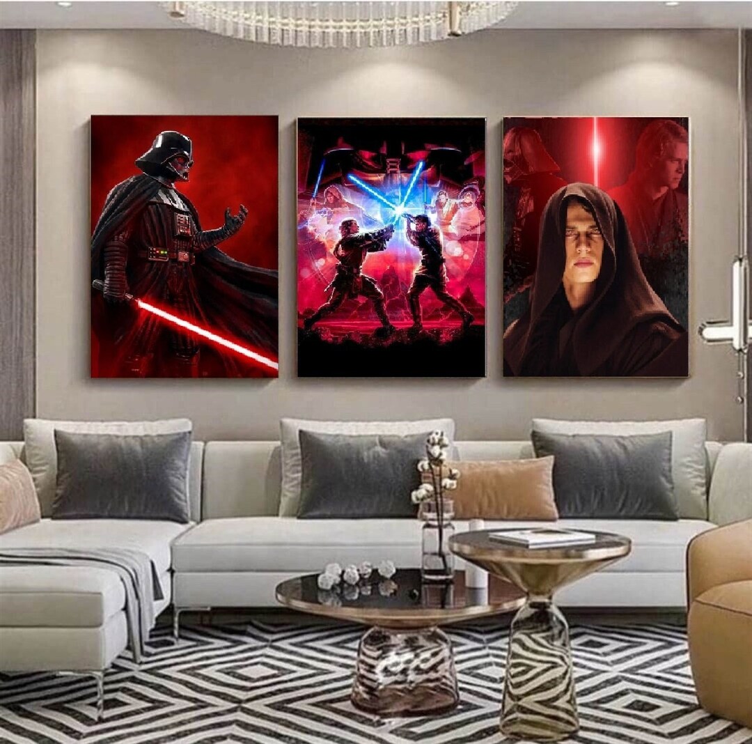 Set of 3,starwars Darth Vader,star Wars Canvas,anakin Poster,anakin ...