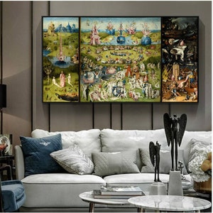 Hieronymus Bosch, the Garden of Earthly Delights, Living Room Decor ...