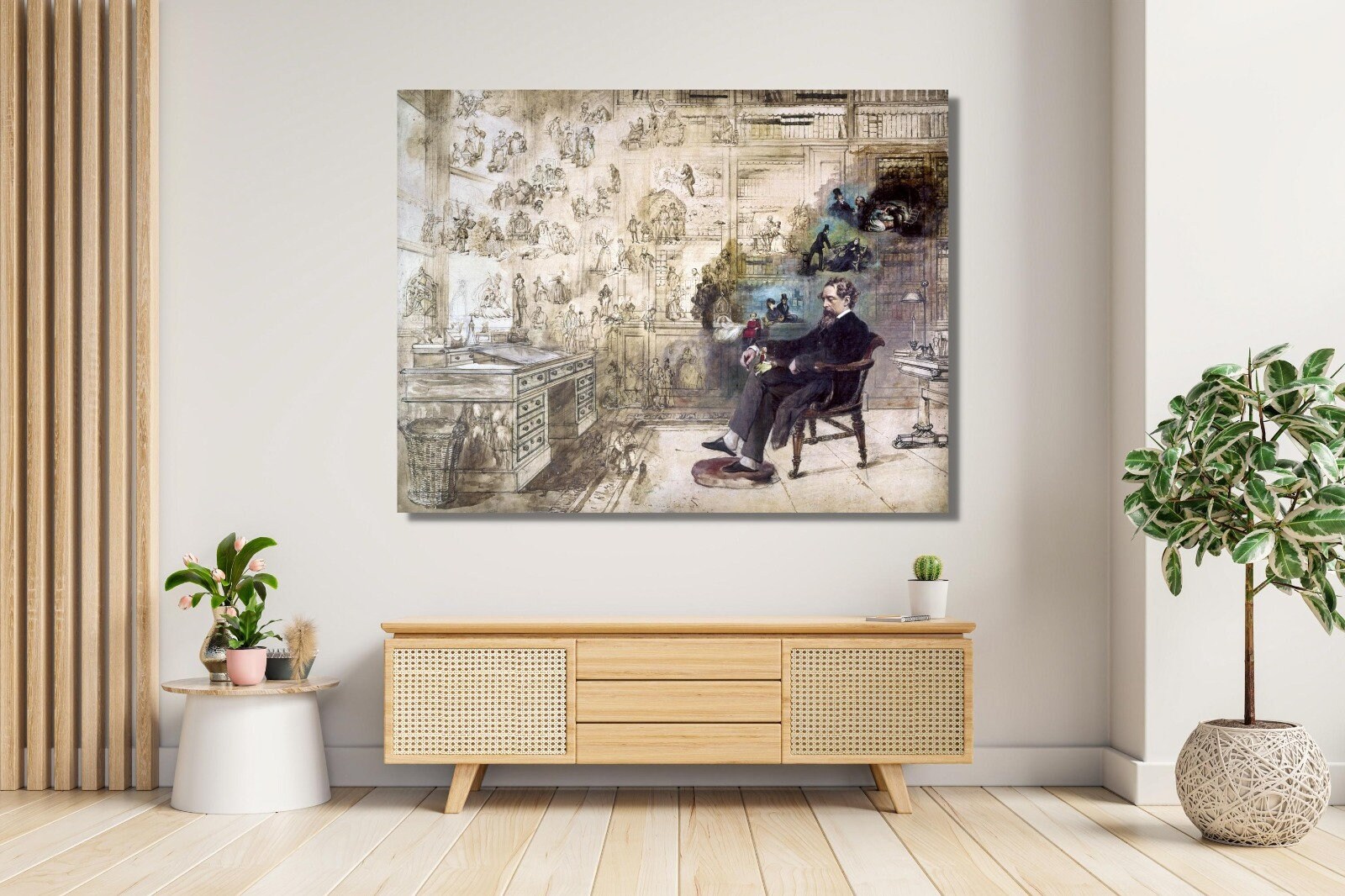 CHARLES DICKENS, Dickens' Dream Painting, by Robert William Buss ...