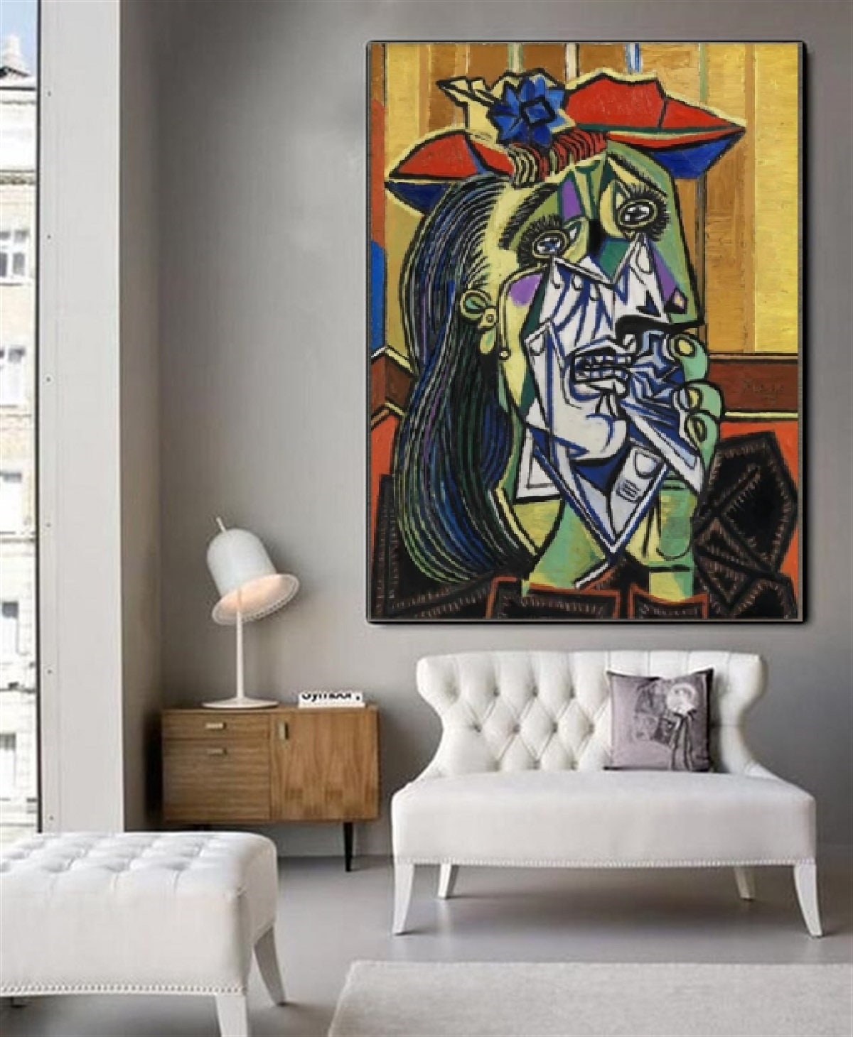 Picasso's Weeping Woman,weeping Woman Prints,,vintage Canvas,1937 Pablo ...