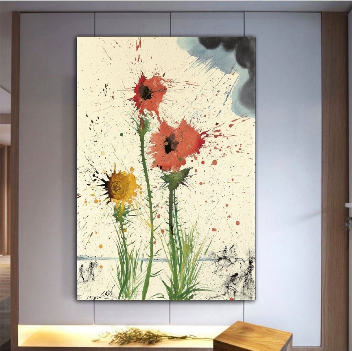 Set of 3, Salvador Dali,salvador Dali Fleurs 1965 Print,salvador Dali ...