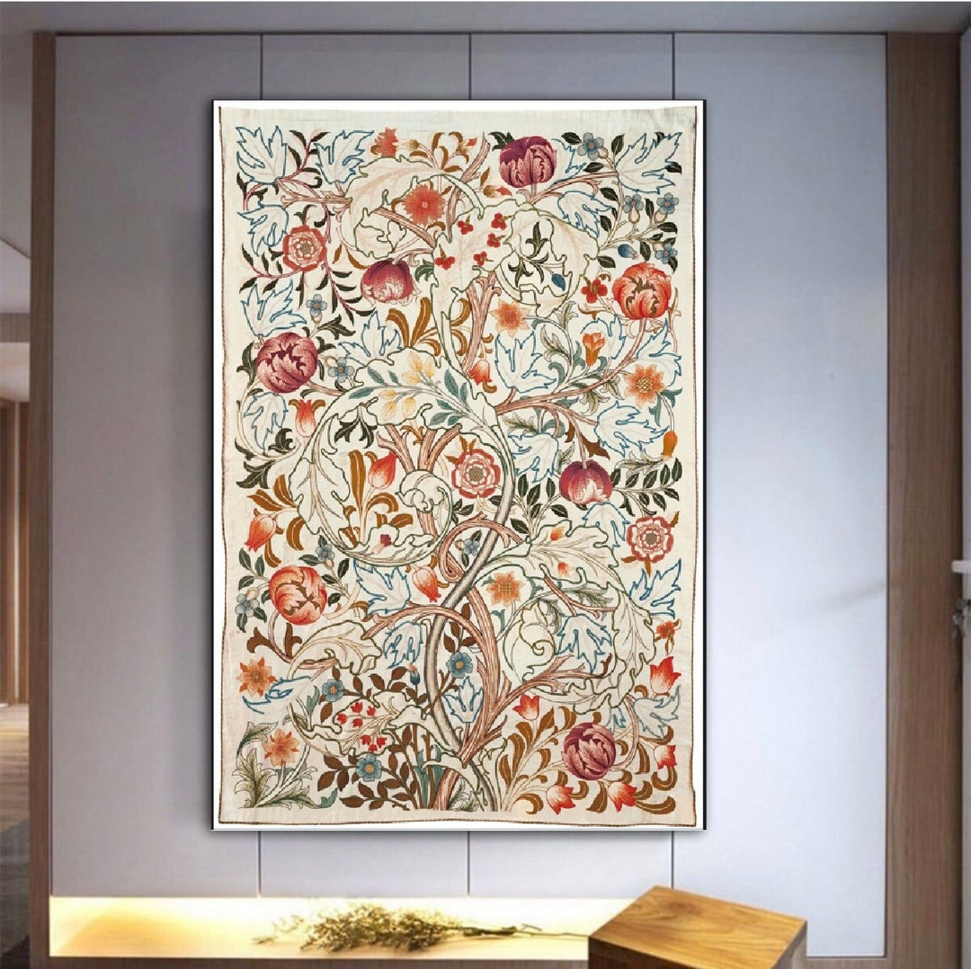 William Morris, Acanthus Portiere,william Morris ART, Living Room Decor ...
