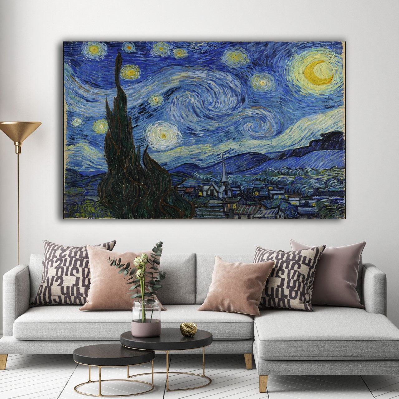 Vincent Van Gogh, the Starry Night 1889,canvas Print,van Gogh Art ...