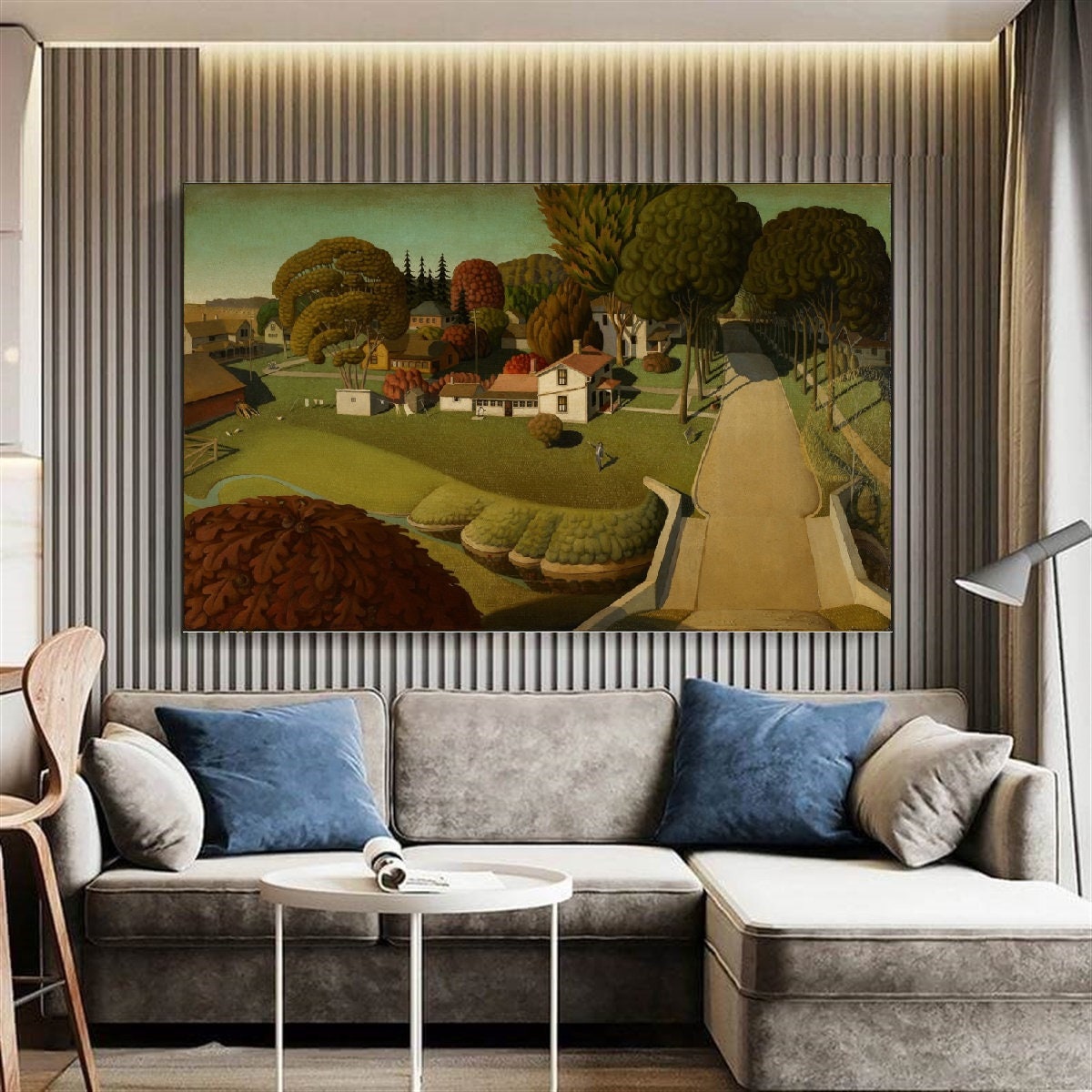 Grant Wood, the Birthplace of Herbert Hoover, 1931,grant Wood Art,grant ...