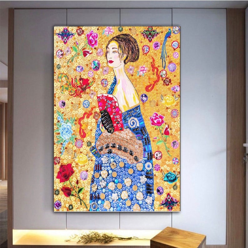 Gustav Klimt, Lady With, Fan Women, Famela, Living Room Decor, Gustav ...