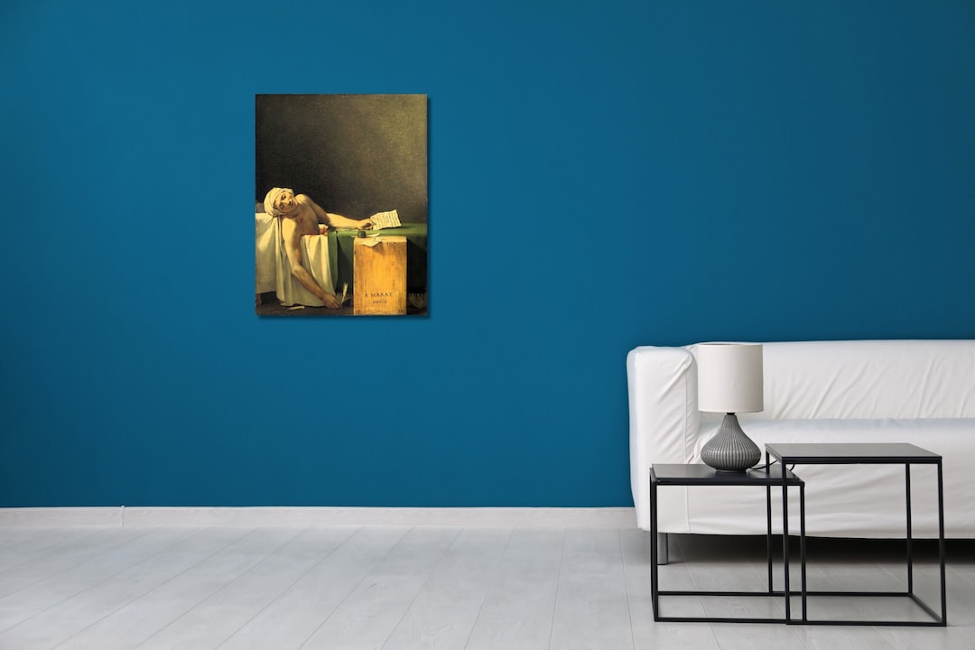 Jacques-louis David, Death of Marat, 1793, Louis David Art, Canvas Wall ...