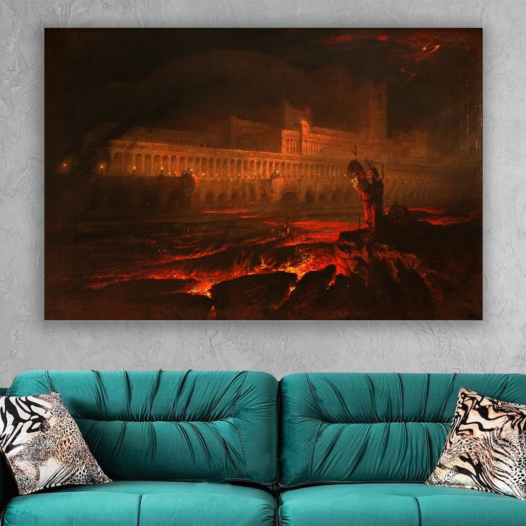 John_martin Le_pandemonium Louvre Living Room Decor by - Etsy