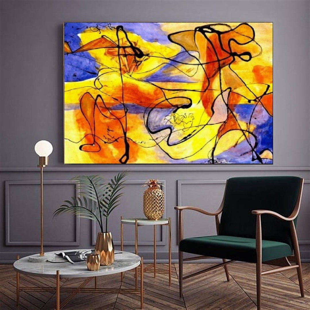 Jackson Pollock,exhibition Poster,abstract Wall Art,pollock Decor ...