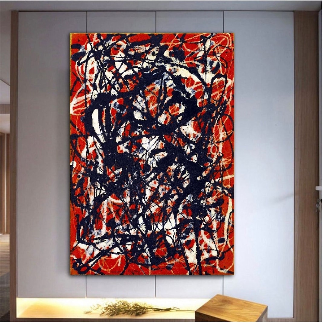 Jackson Pollock,pollock Abstract , Canvas Wall Art, Abstract Wall Art ...