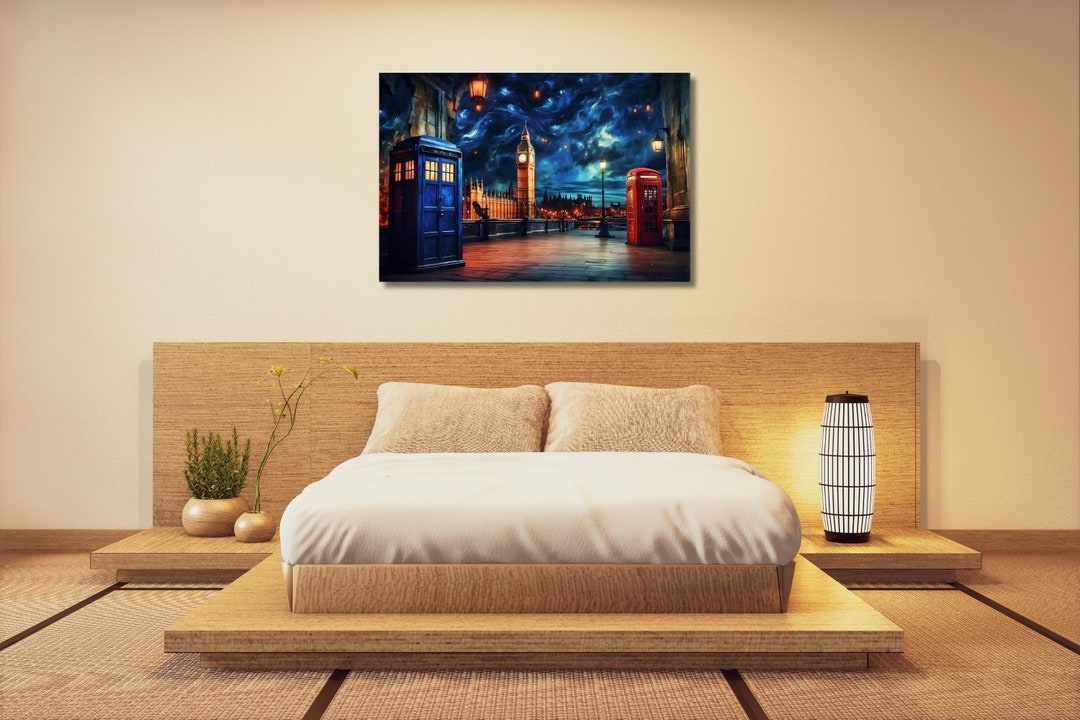 Tardis, Tardis Decor, Colorful Tardis, Digital Painting Art, Tardis ...
