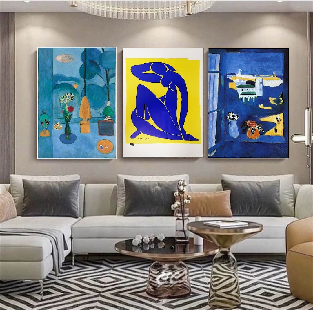 Set of 3,henri Matisse, the Blue Window,un Blue, by Henri Matisse ...