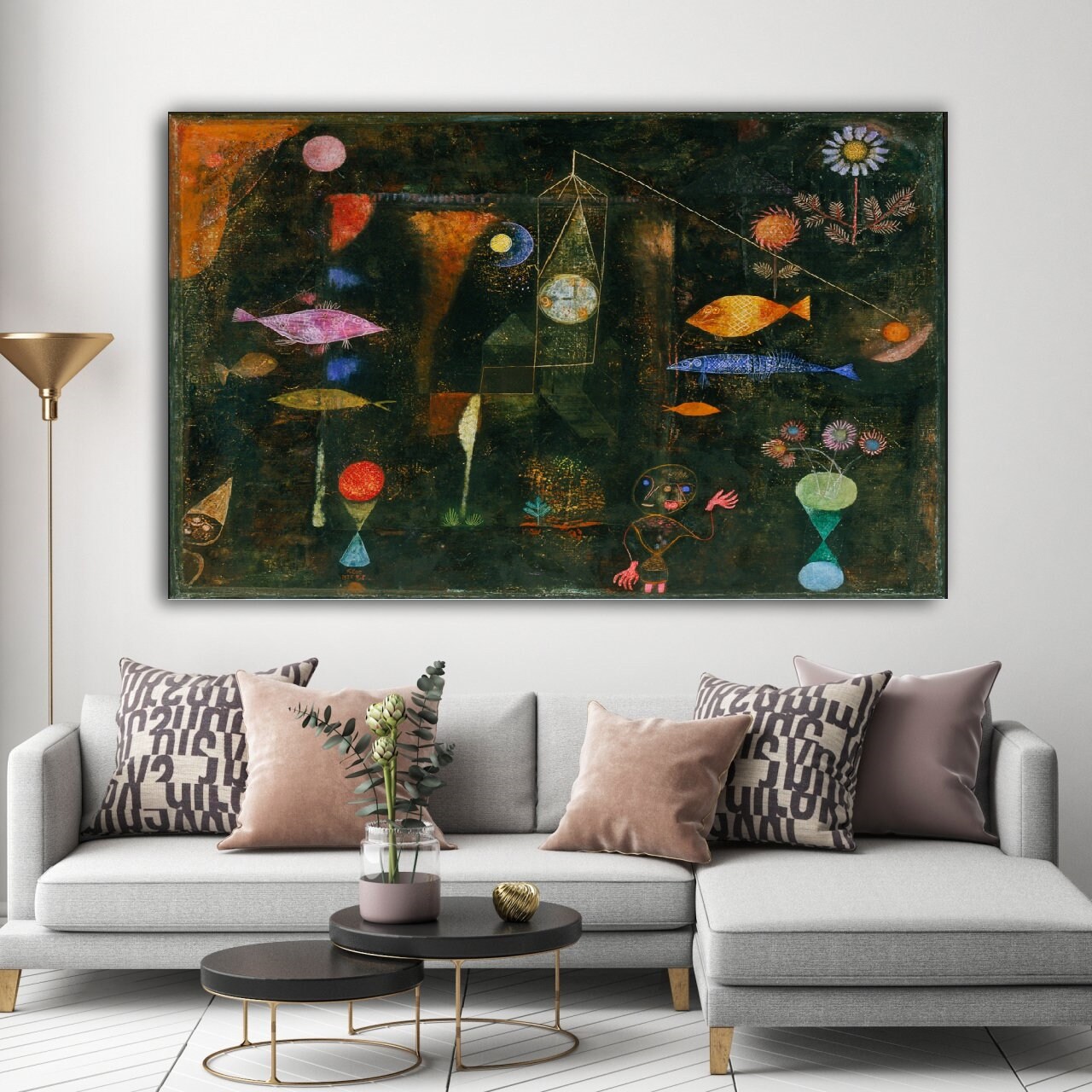 Paul Klee ,fish Magic ,paul Klee Art,fish Magic Decor,fish Magic Poster, Clasicc Wall Art, Room ...