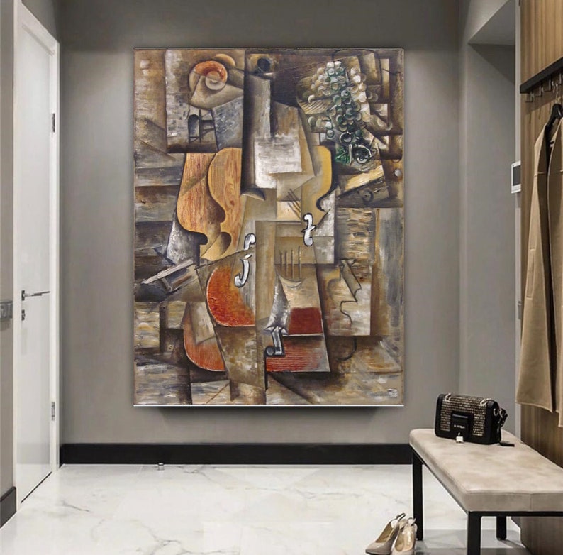 Pablo Picasso,violin and Grapes, Canvas Wall Art,picasso Decor, Picasso ...