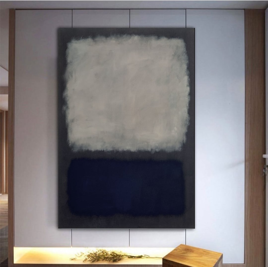Mark Rothko, Blue and Grey, 1962, Rothko Wall Art, Mark Rothko Canvas ...