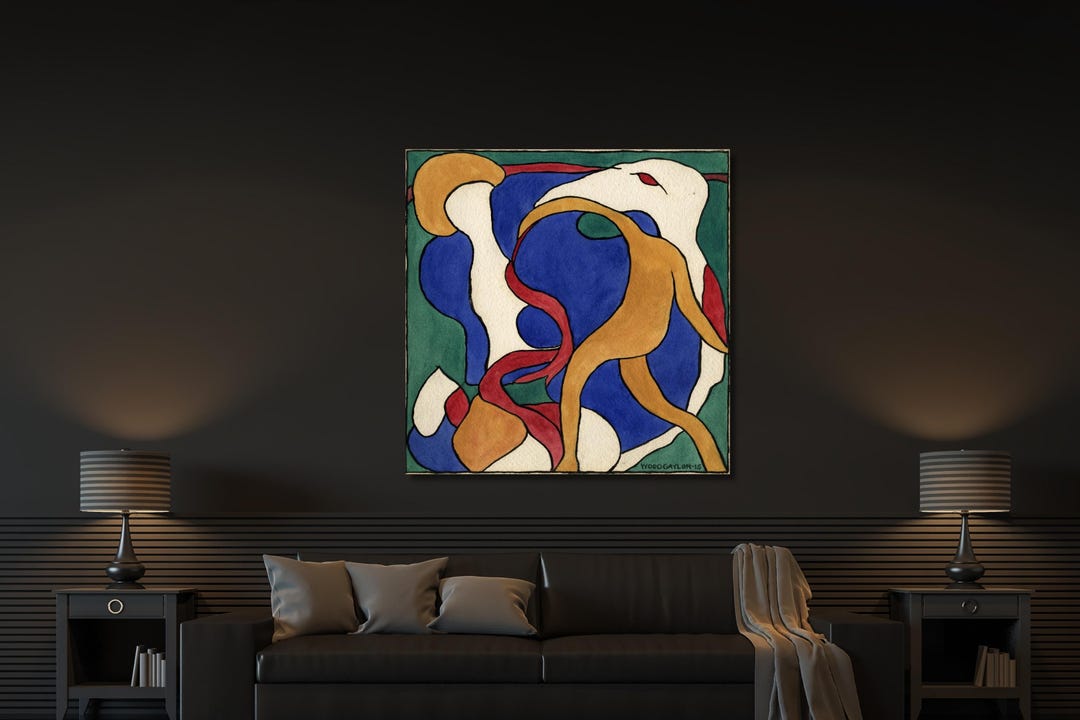 Wood Gaylor, Abstract Figure, 1915, Wood Gaylor Art, Figure Poster ...