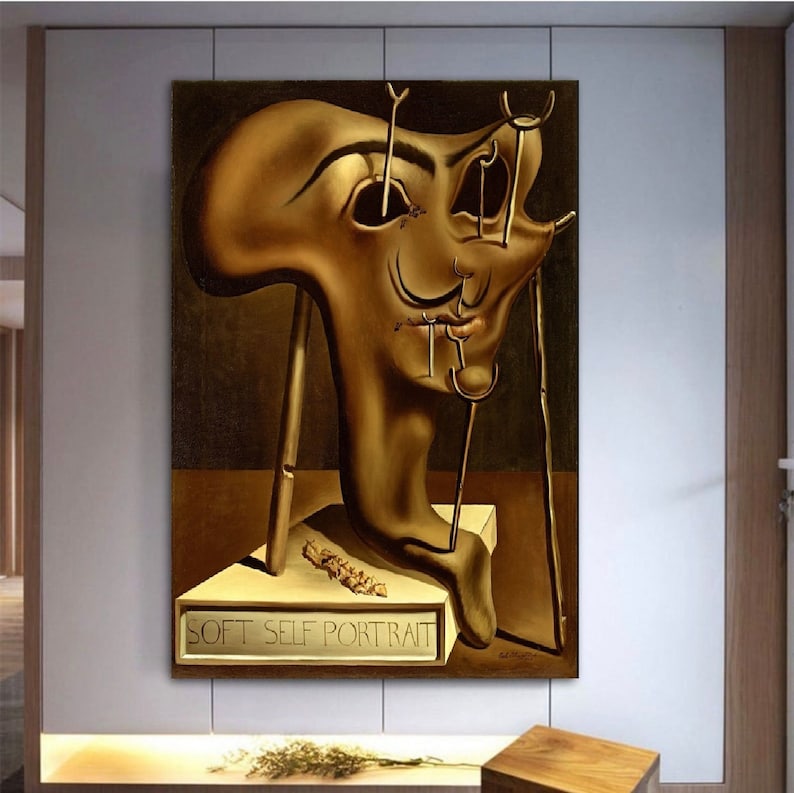 Salvador Dali, Dali 1941 Print ,soft Self Portrait ,grilled Bacon, Dali ...