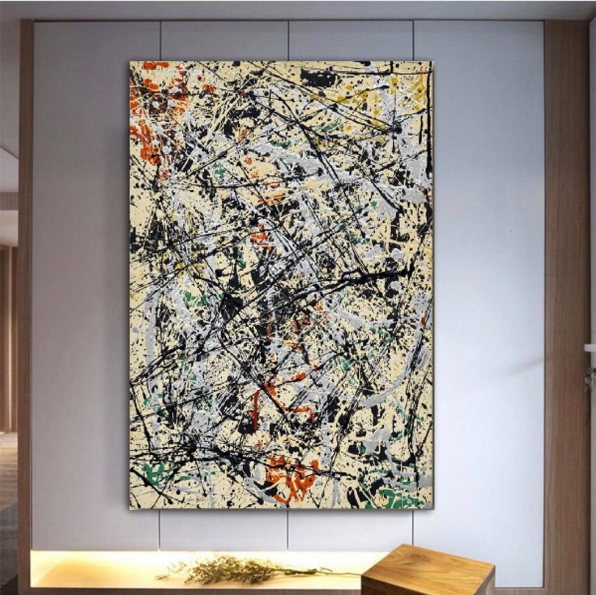 Set of 3,jackson Pollock, Pollock Canvas, Pollock Print Art, Abstract ...