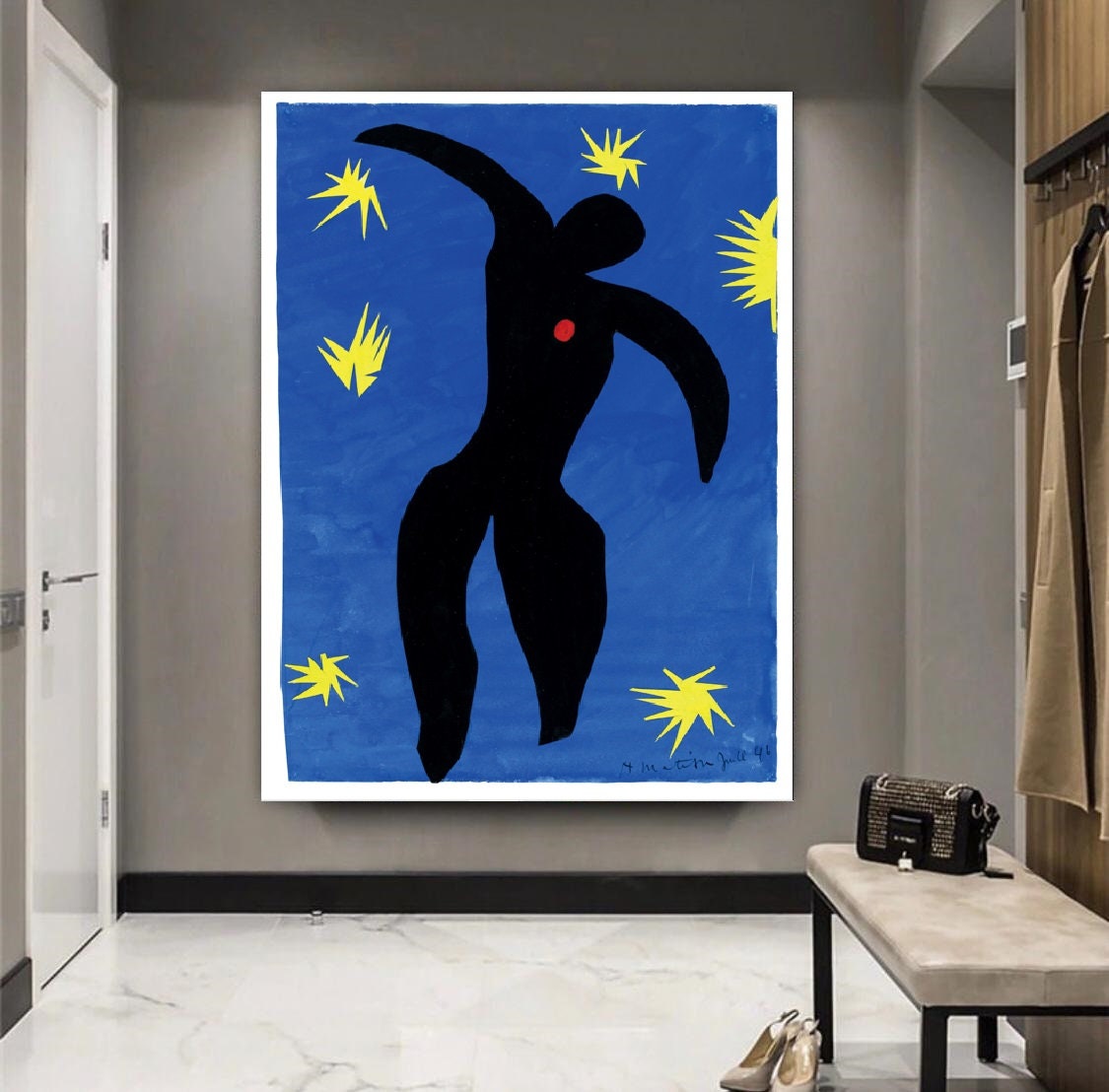 Henri Matisse,the Fall of Icarus, Canvas Wall Art,matisse Canvas ...