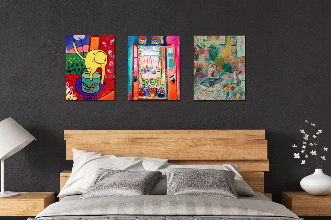 Set of 3, HENRI MATISSE, Matisse Decor, the Cat With Red Fish, Ready to ...