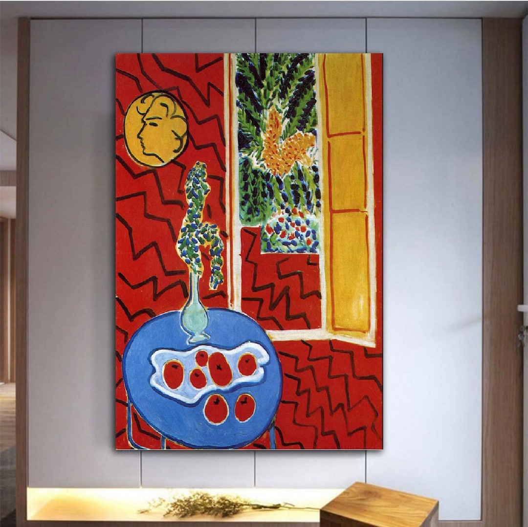 Henri Matisse,red Interior,still Life on a Blue Table, 1947, by Henri ...