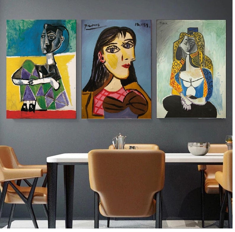 Set of 3, Pablo Picasso, Modern Decor, , Pablo Picasso Museum,picasso ...